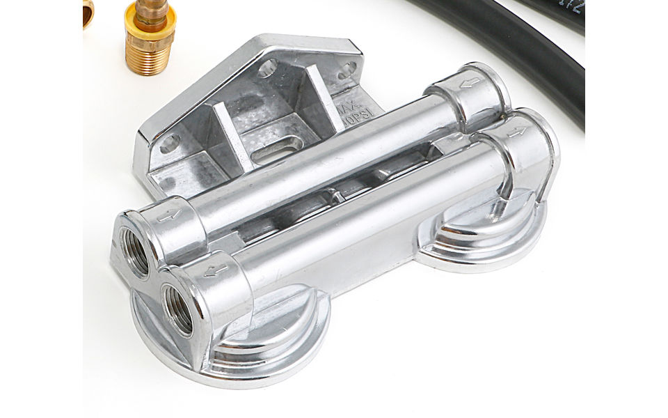 Trans-Dapt Double Oil Filter Relocation Kit - Future Rides